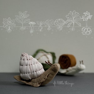 Little Snail Soft Toy Doll Sewing Pattern and PDF and Video Tutorial - Etsy