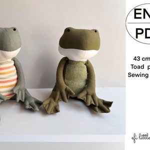 Frog Toad Soft Squashy Toy Sewing PDF Pattern and PDF Tutorial - Etsy