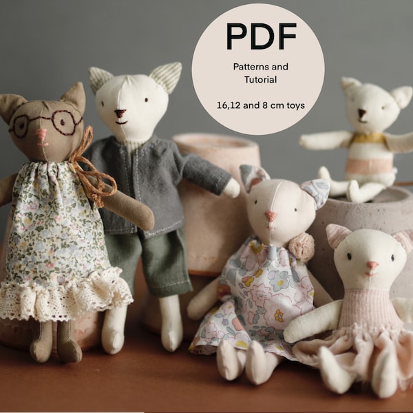 Rag Doll Cat Pattern - Etsy