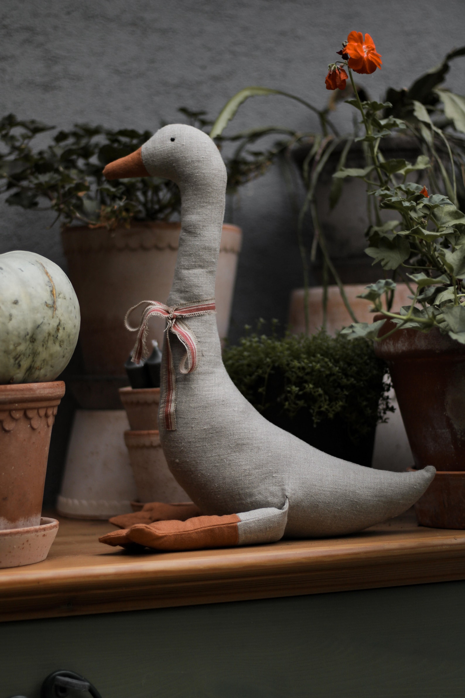 Linen Stuffed Soft Toy Goose PDF Sewing Pattern and Tutorial - Etsy