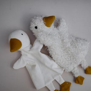 Rabbit and Goose Puppets PDF Sewing Pattern and Tutorial - Etsy