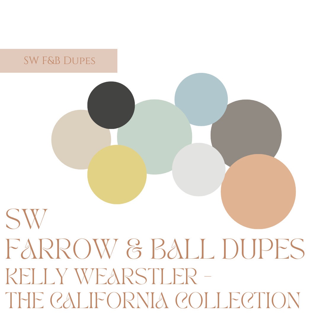 Farrow & Ball Dupes, Kelly Wearster, Sherwin Williams Paint Palette ...