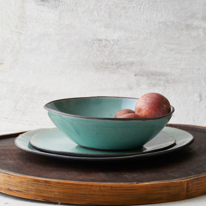 Turquoise Dinnerware - Etsy