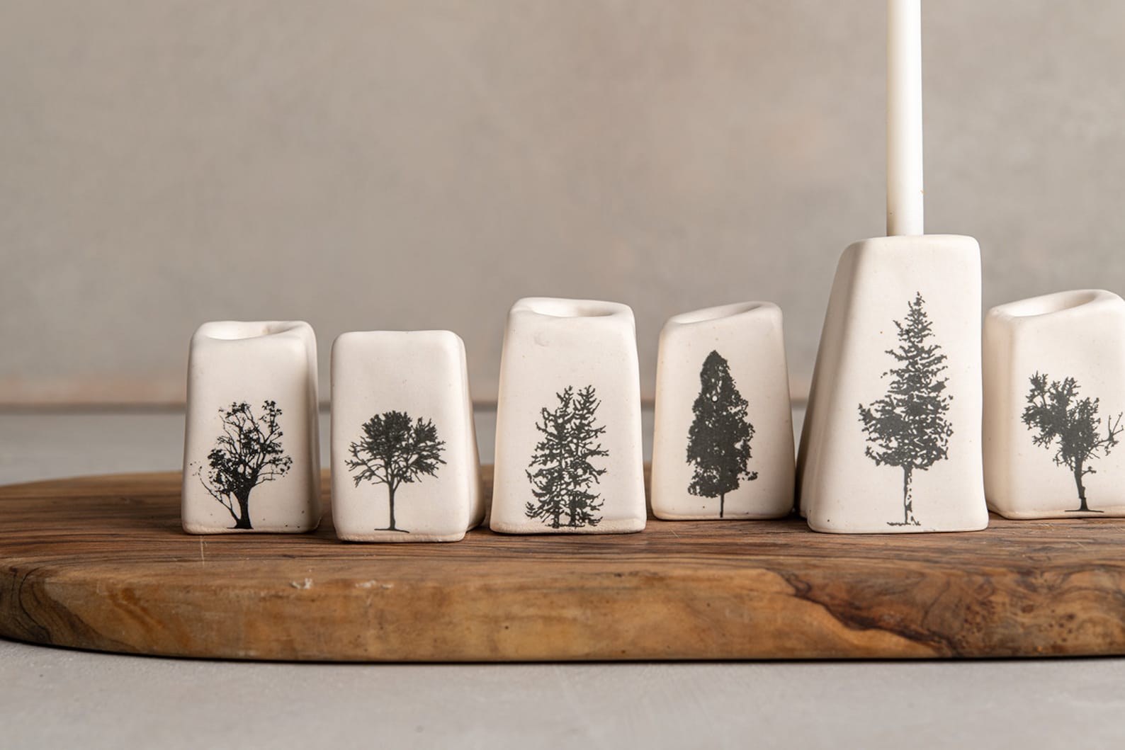 Handmade Ceramic Modular White Hanukkiah Modern Hanukkah - Etsy