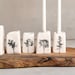 Handmade Ceramic Modular White Hanukkiah, Modern Hanukkah Menorah With ...