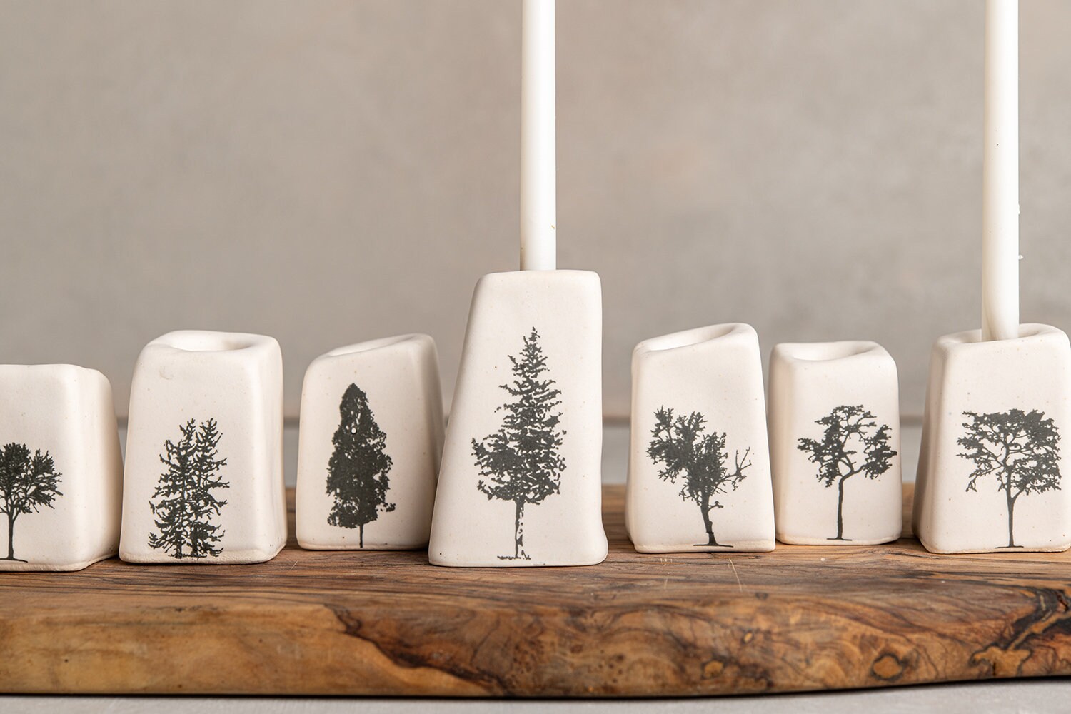 Handmade Ceramic Modular White Hanukkiah Modern Hanukkah - Etsy