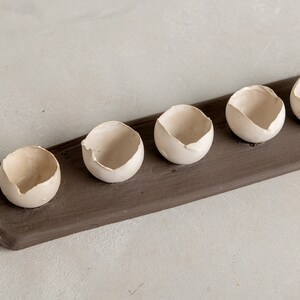 Unique Handmade in Israel Modern Hanukkah Menorah, Jewish Pottery ...