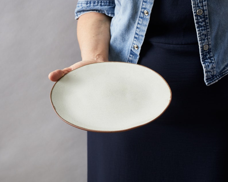 Off White Terracotta Clay Handmade Ceramic Dinnerware Set for - Etsy