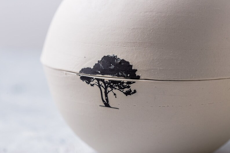 Medium Ceramic Round Jewelry Box, Handmade Pottery Ring Dish, Gift for ...