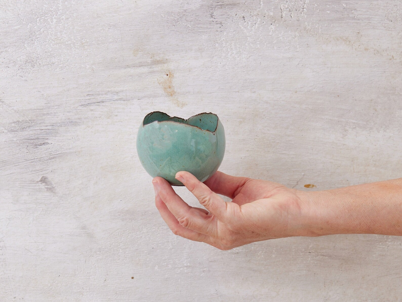 Turquoise Ceramic Votive Candle Holder, Eclectic Bohemian Romantic ...