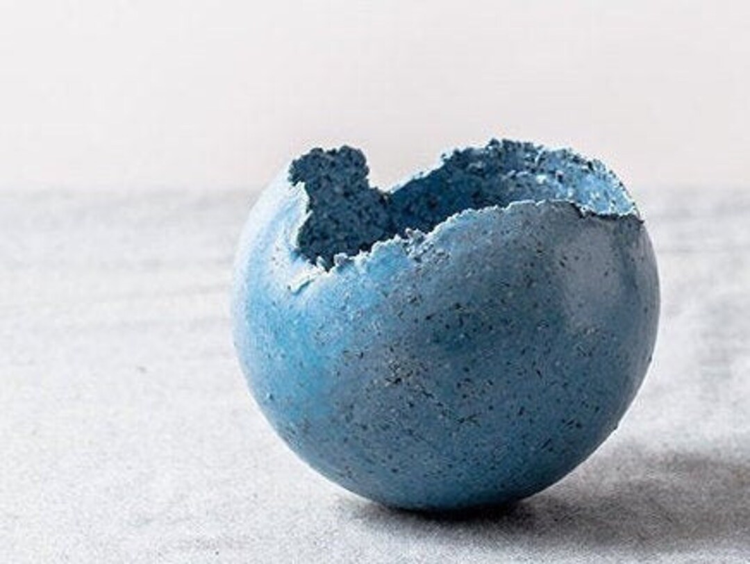Small Sky Blue Ceramic Planter Pot, Planter for Succulent, Gift for Him ...