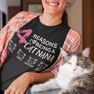 Personalized Cat Mom Shirt Rescue Cat Mom Gift Pet Mom Cat | Etsy