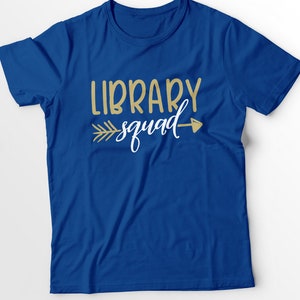 Library Squad Shirt Librarian Tshirt Library Lover Library Science ...