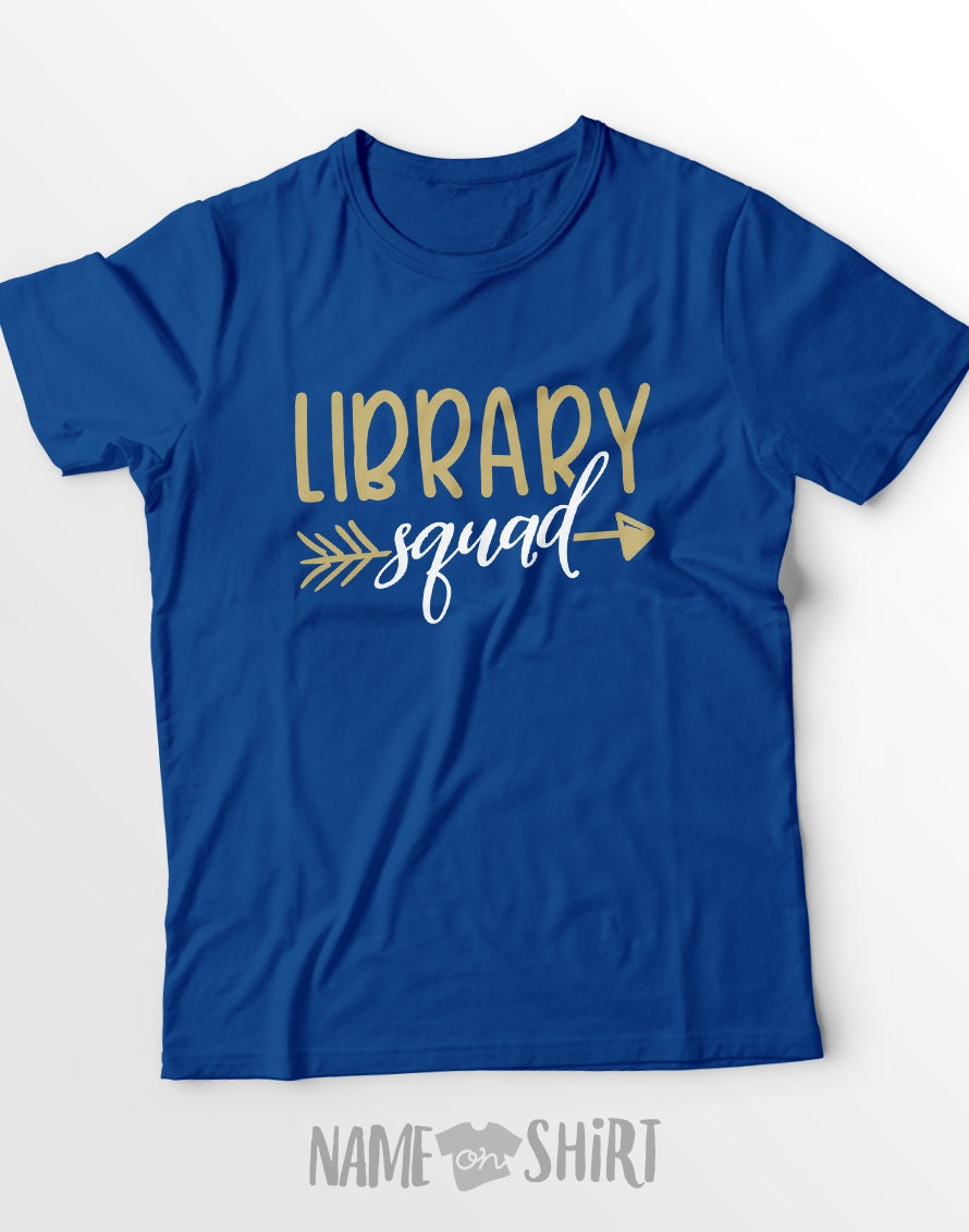 Library Squad Shirt Librarian Tshirt Library Lover Library | Etsy