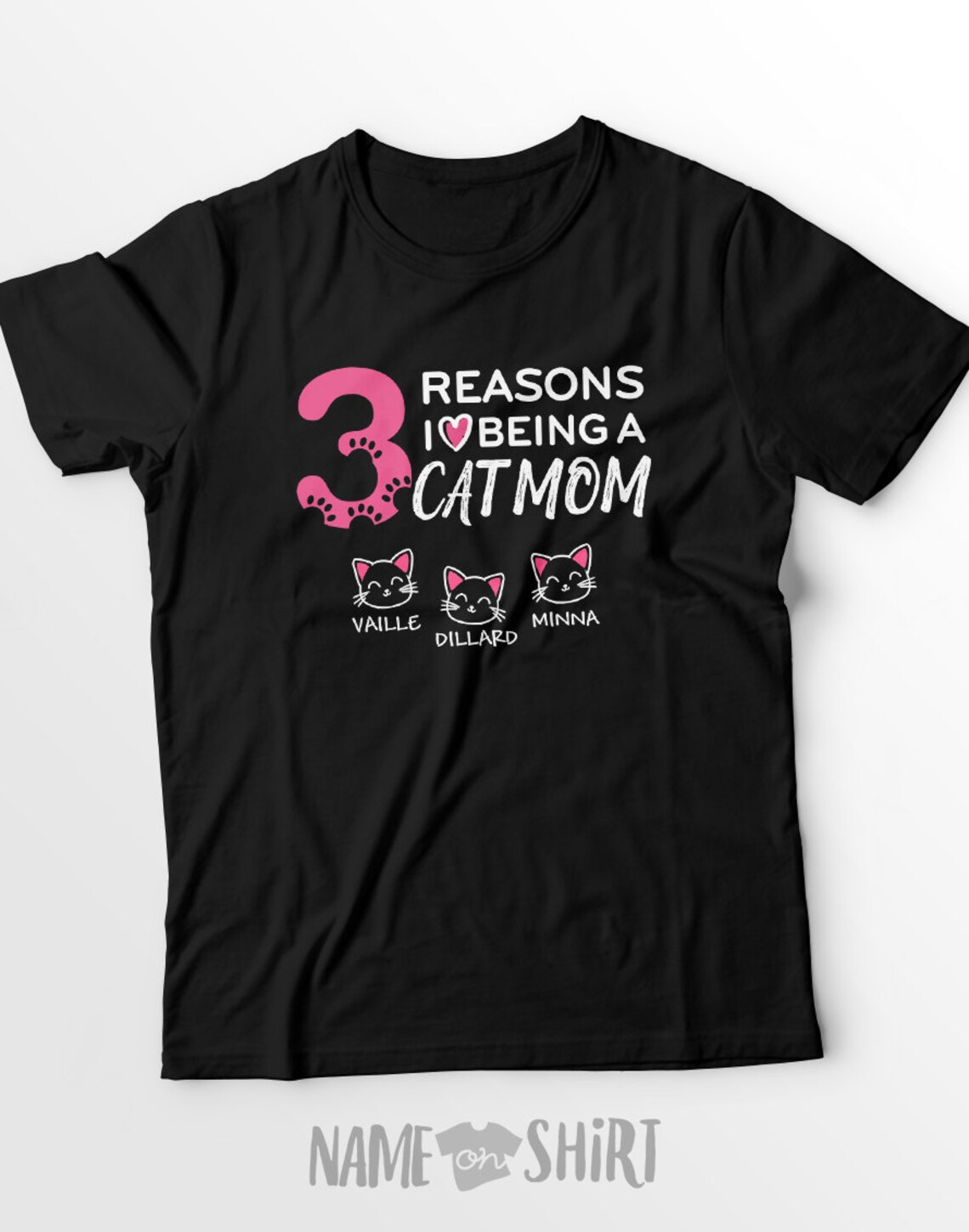 Personalized Cat Mom Shirt Rescue Cat Mom Gift Pet Mom Cat | Etsy