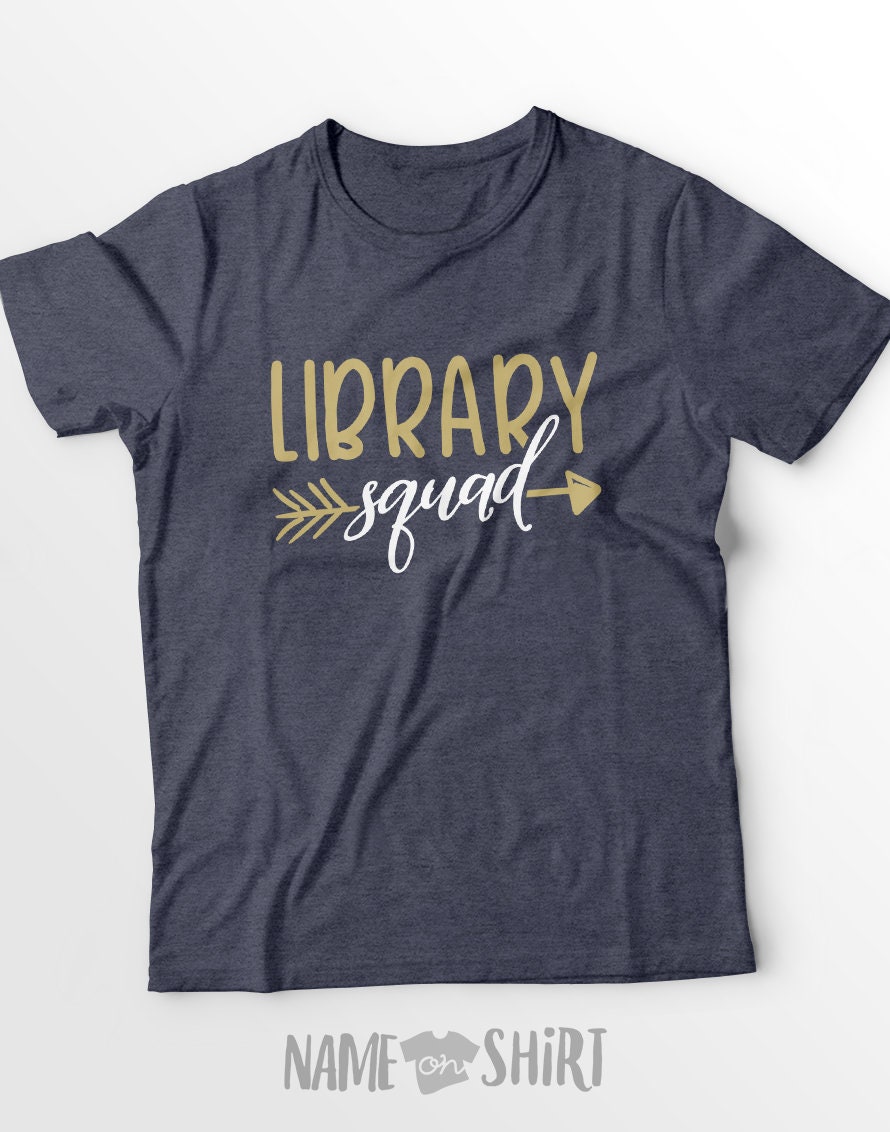 Library Squad Shirt Librarian Tshirt Library Lover Library | Etsy