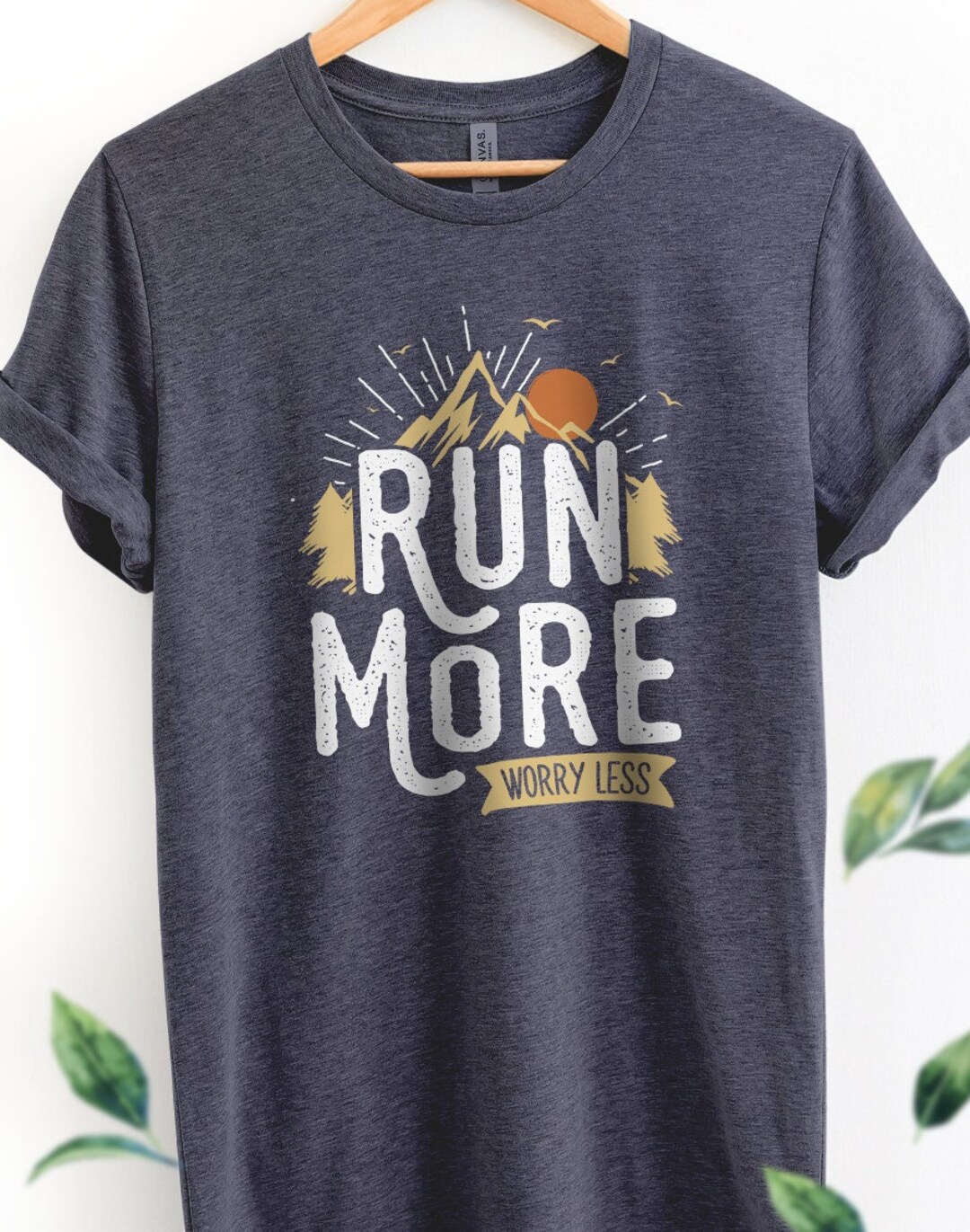 Run More, Worry Less Unisex T-shirt | Running Shirts, Marathon Shirt ...