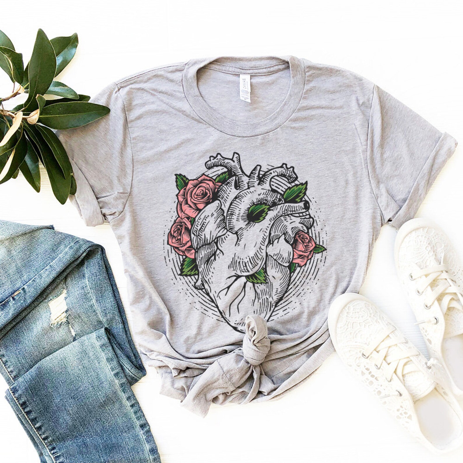 Heart Shirt Anatomy Tshirt Human Heart Shirt Anatomy Nerd | Etsy