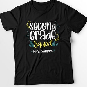 Second Grade Squad Teacher Squad Shirt Grade Level Shirt Team Back to ...