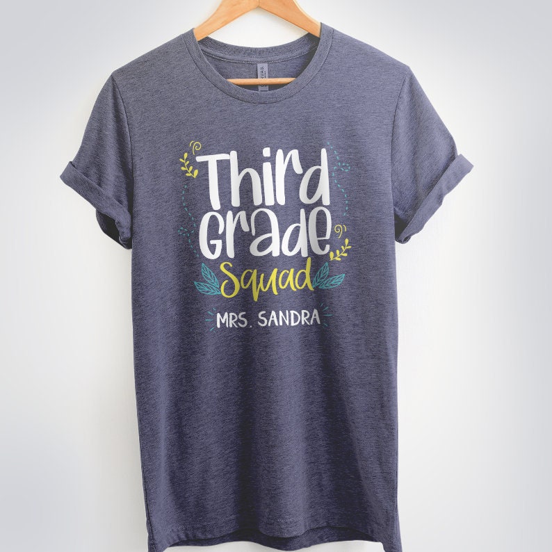 Third Grade Squad Teacher Squad Shirt Grade Level Shirt Team Back to ...