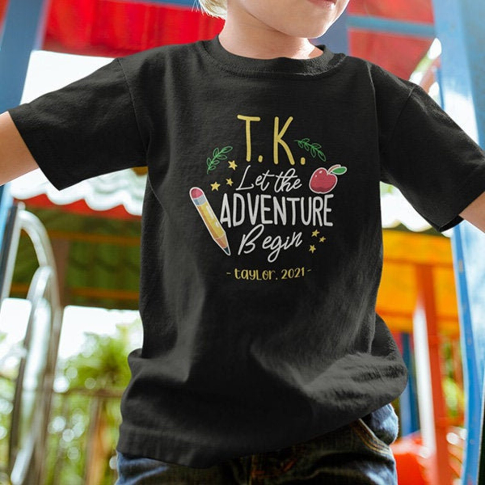 Tk Shirts First Day of School Kids Shirt Personalized Shirt - Etsy