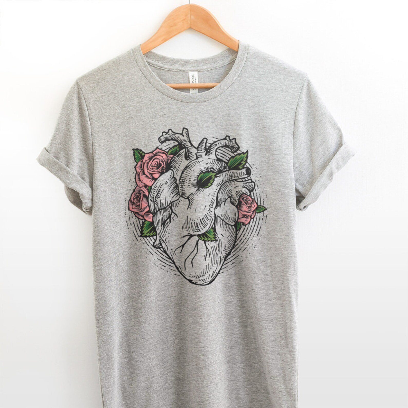 Heart Shirt Anatomy Tshirt Human Heart Shirt Anatomy Nerd | Etsy