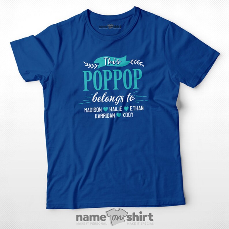Personalized Pop Pop Shirt Pop Pop Gift for Pop Pop Grandpa - Etsy