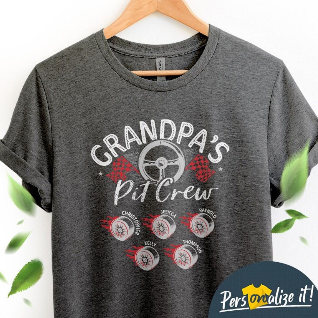 Grandpa Racing Shirt, Race Car Gift for Grandpa, Pit Crew Shirt ...