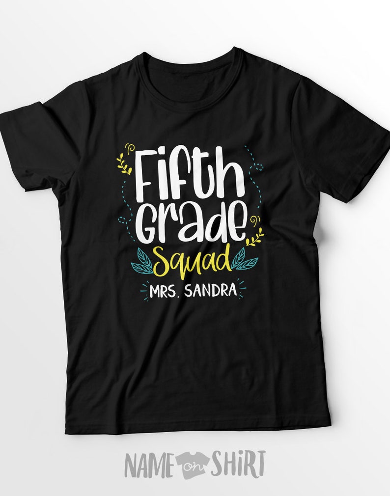 Fifth Grade Squad Teacher Squad Shirt Grade Level Shirt Team - Etsy