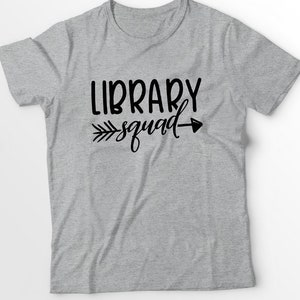 Library Squad Shirt Librarian Tshirt Library Lover Library Science ...