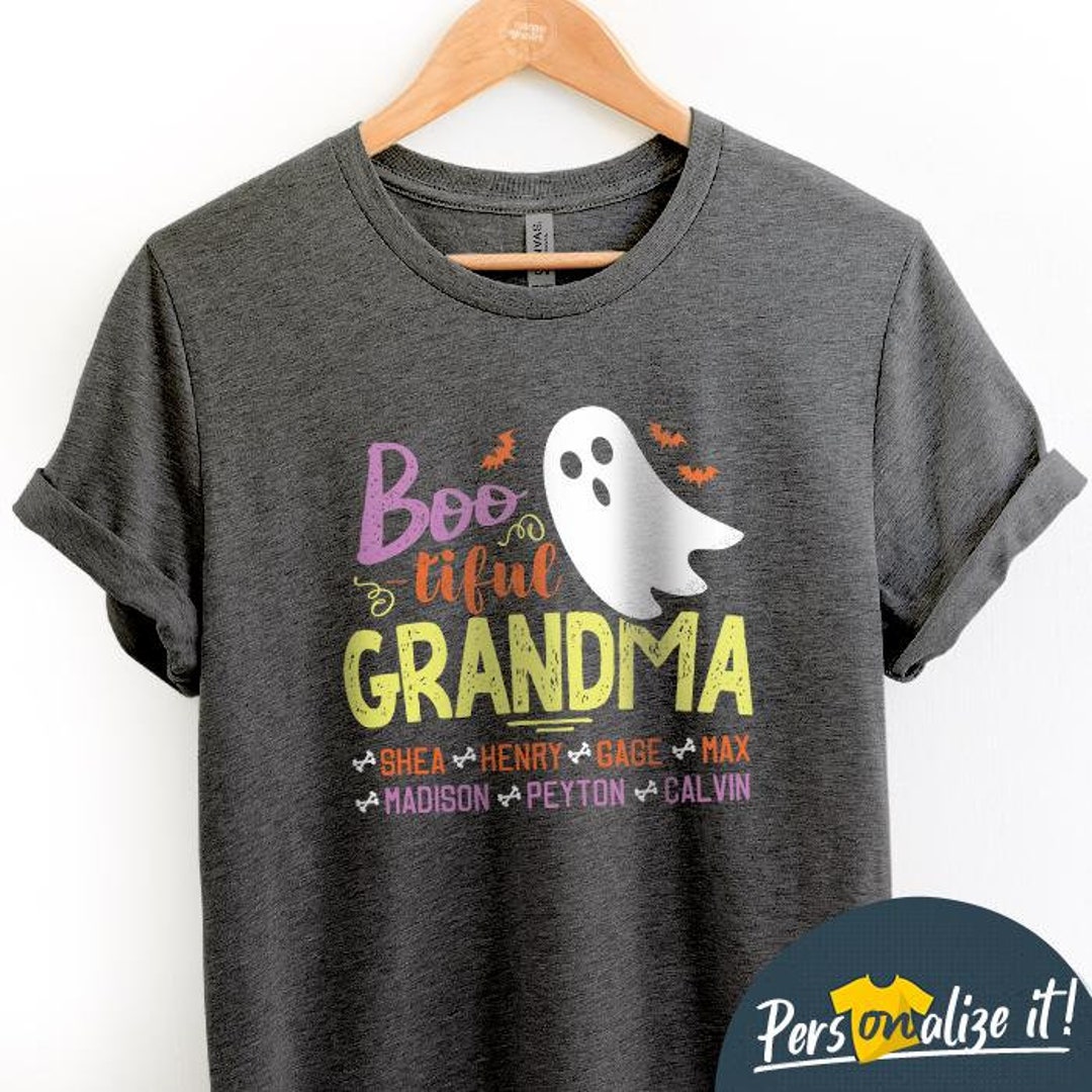 Personalized Halloween Bootiful Grandma Shirt - Bootiful Halloween ...