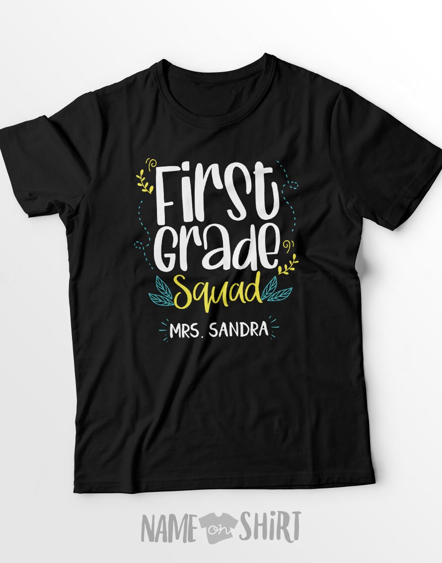 First Grade Squad Teacher Squad Shirt Grade Level Shirt Team | Etsy