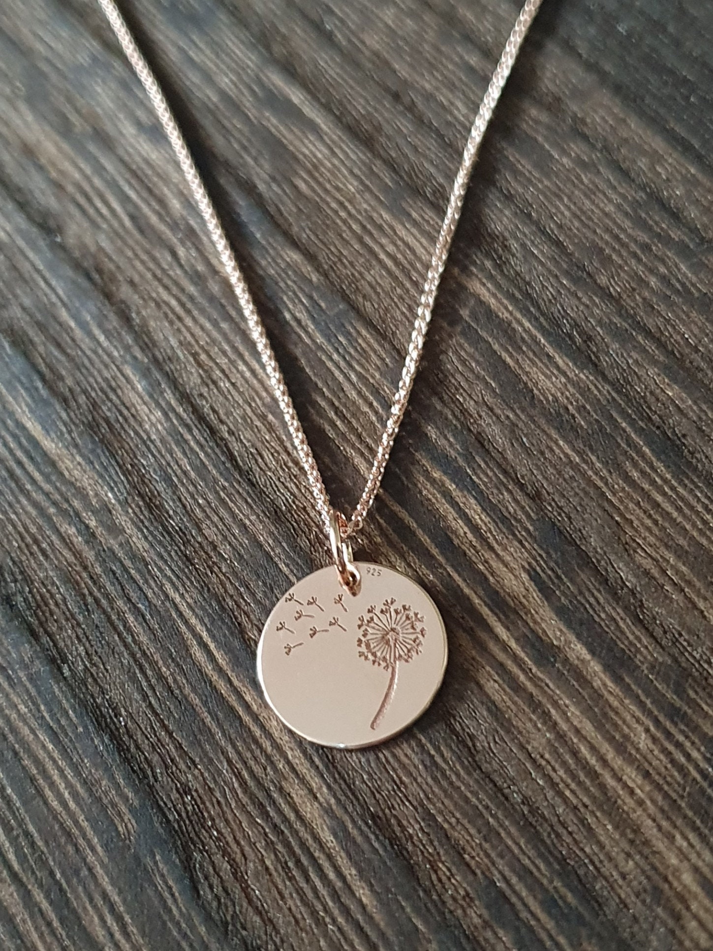 Ketten Set Mutter Tochter Pusteblume 925er Silber rosegold - Etsy.de