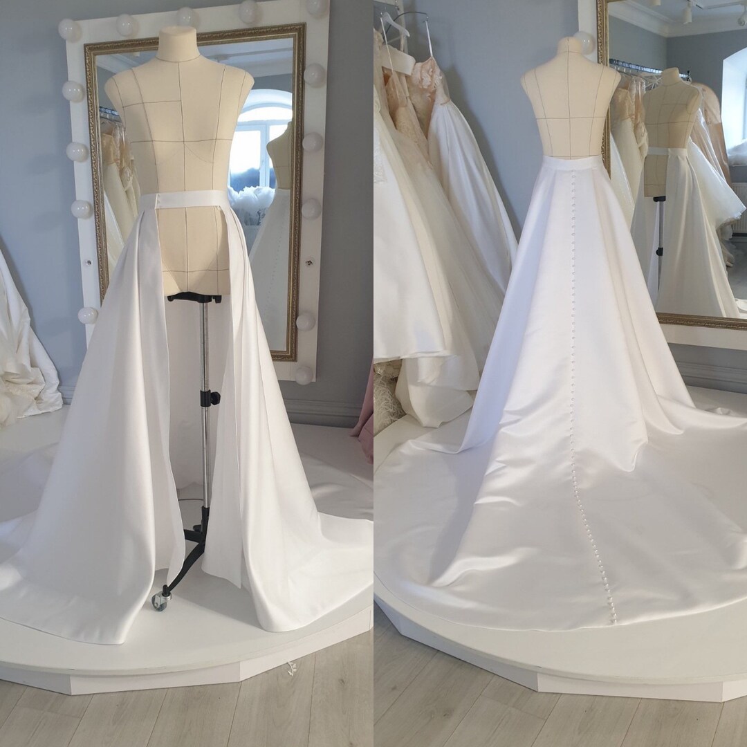Detachable Train, Wedding Satin Train, Detachable Satin Train, Wedding ...
