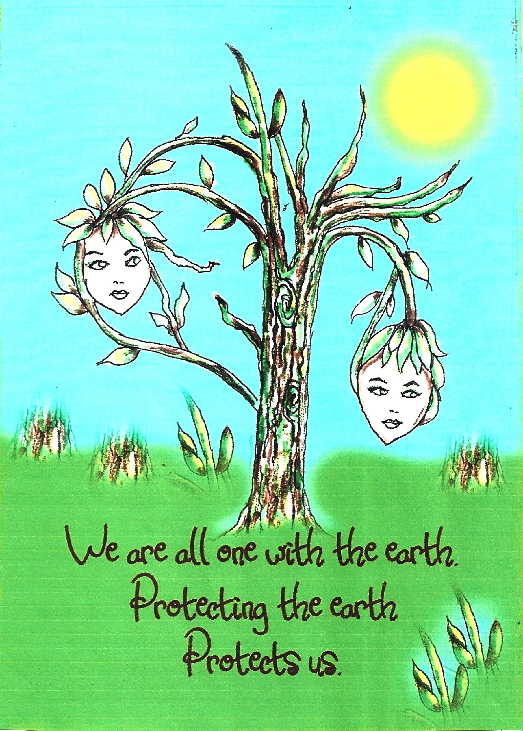 Eco Earth Greeting Card-8x6 Blank Stationery in Vibrant Colours ...