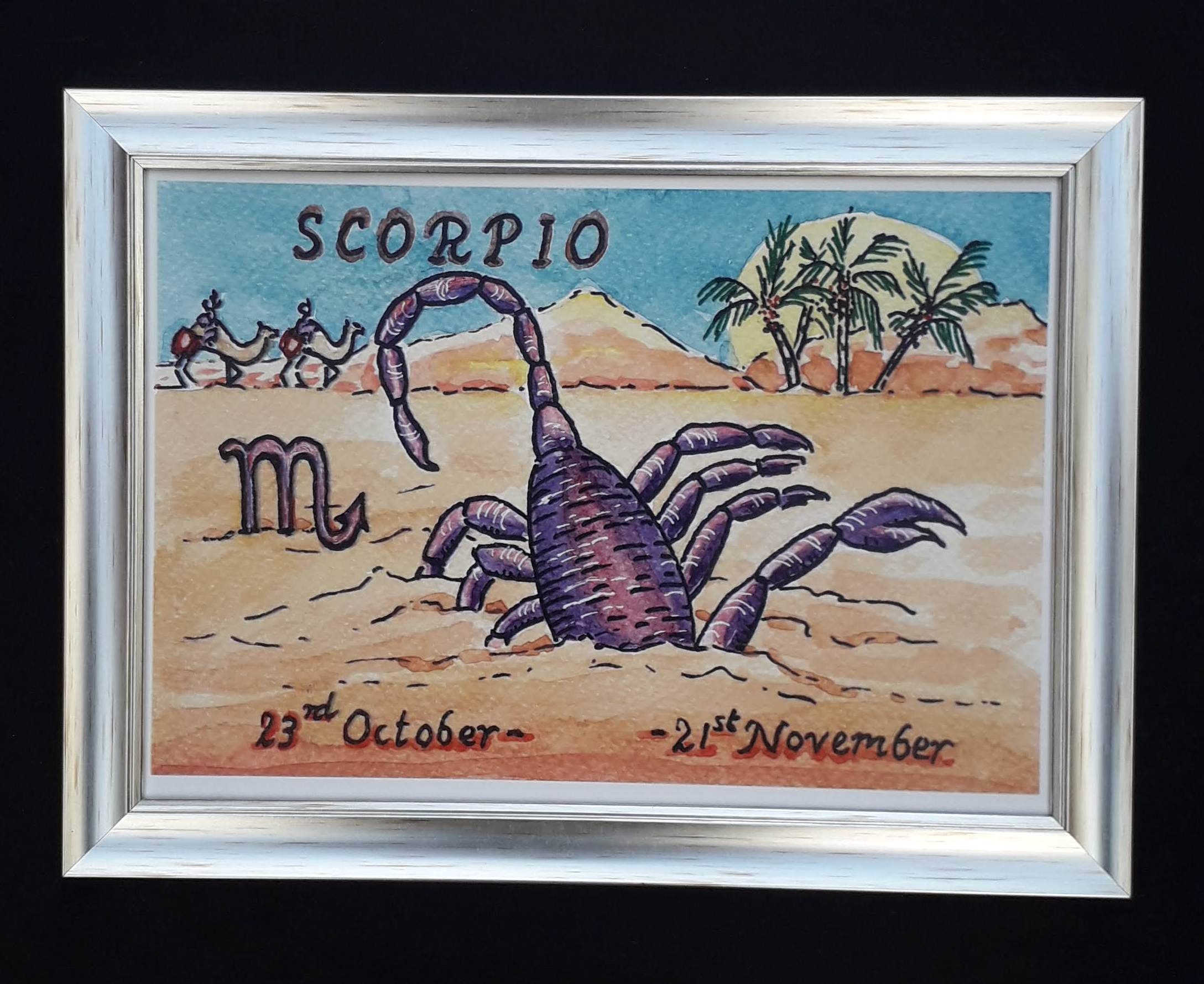 SCORPIO Wall Art Print Scorpio Zodiac Print for Home Decor - Etsy Canada