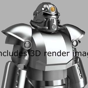 Large Fallout Inspired T51 Power Armor Fan Made Costume Patterns for ...