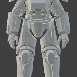 Fallout Inspired T45 Style Power Armor Replica Prop 3D Patterns for ...