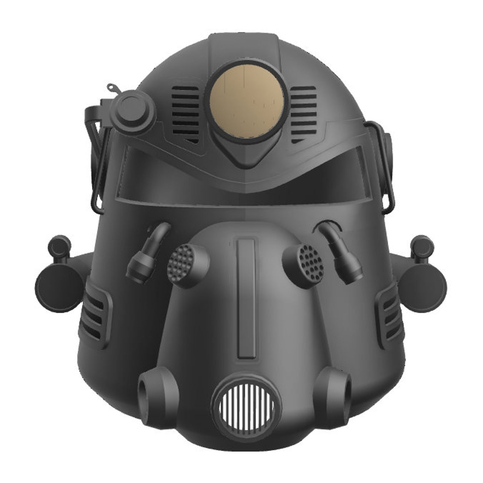 Fallout Fan Art T51 Style Power Armor Helmet 3D Files for 3D Printing ...