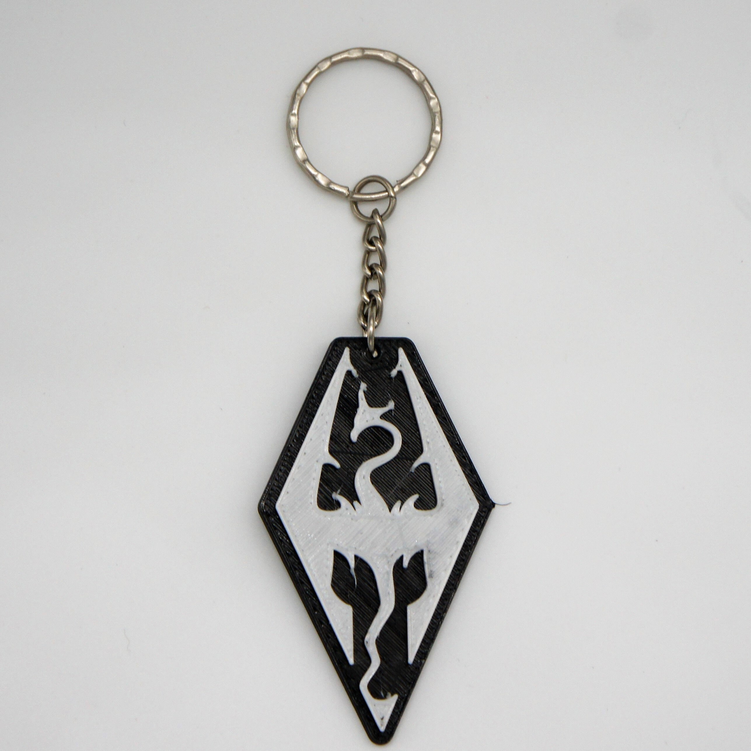 3D Printed Skyrim Fan Art Dragon Emblem Keychain - Etsy