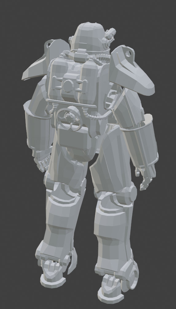 Fallout Inspired T45 Style Power Armor Replica Prop 3D Patterns for ...