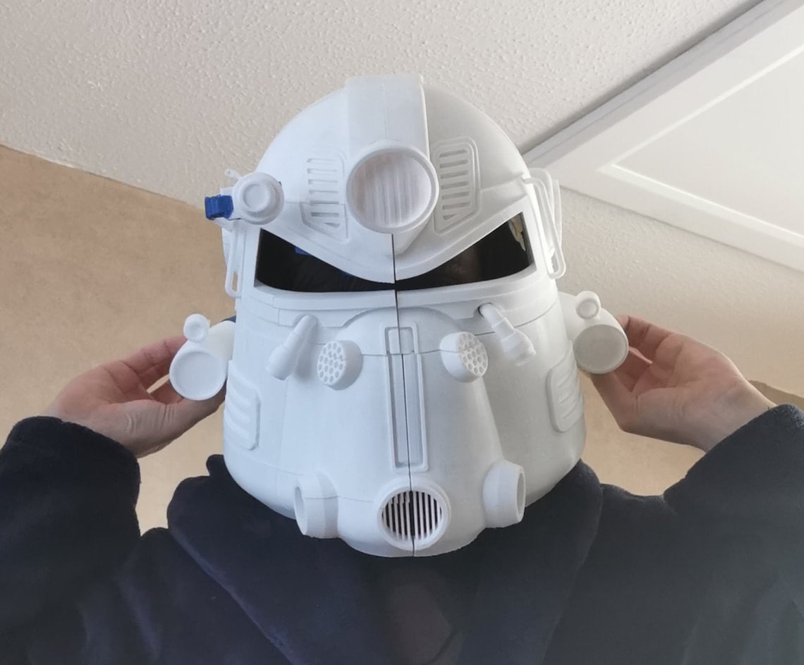 Fallout Fan Art T51 Style Power Armor Helmet 3D Files For 3D | Etsy