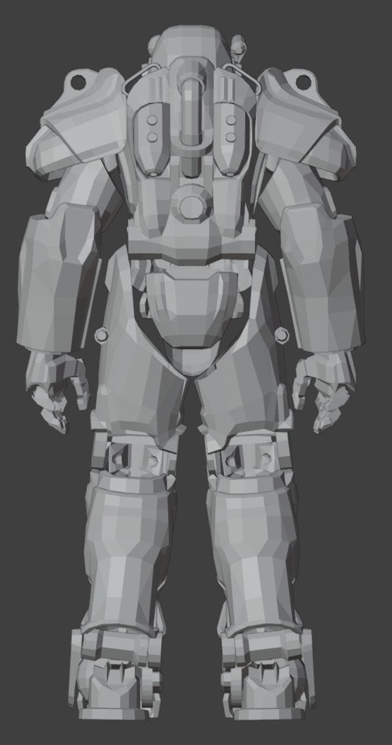 Fallout Inspired T60 Style Power Armor Replica Prop 3D Patterns for Pepakura, Papercraft and EVA ...