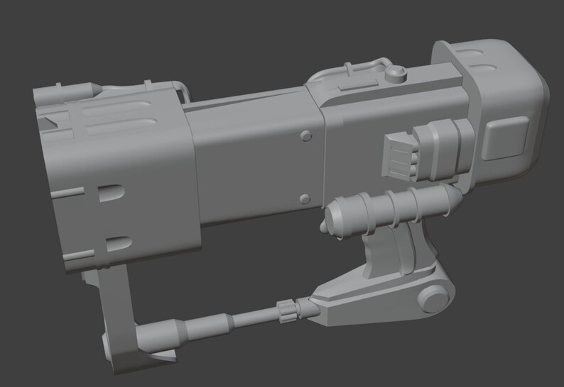 Fallout Inspired Fan Art 3D Printed Cosplay Prop Science Blaster .STL ...