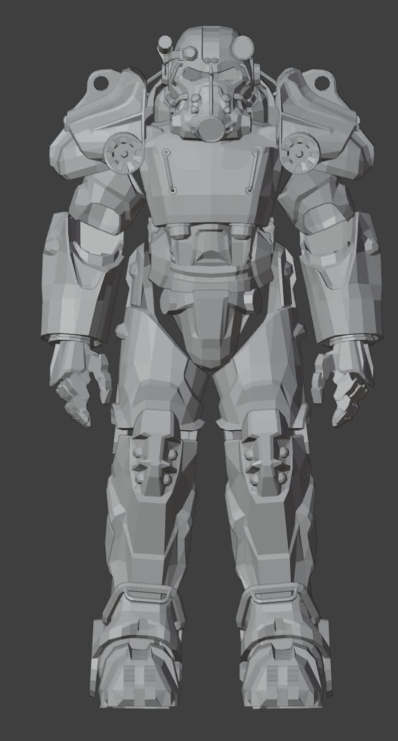 Fallout Inspired T60 Style Power Armor Replica Prop 3D Patterns for ...