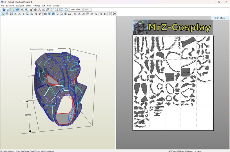 Fallout Inspired X-01 Style Power Armor Replica Prop 3D Patterns for ...