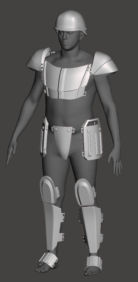 Fallout Inspired Fallout 3 Combat Armor Set .STL Files for 3D Printing ...