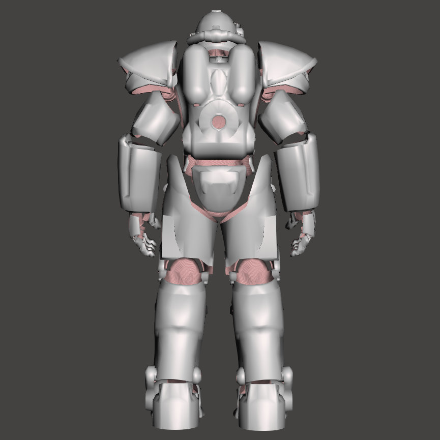 Fallout Inspired T51 Style Power Armor Replica Prop 3D Patterns for Pepakura, Papercraft and EVA ...