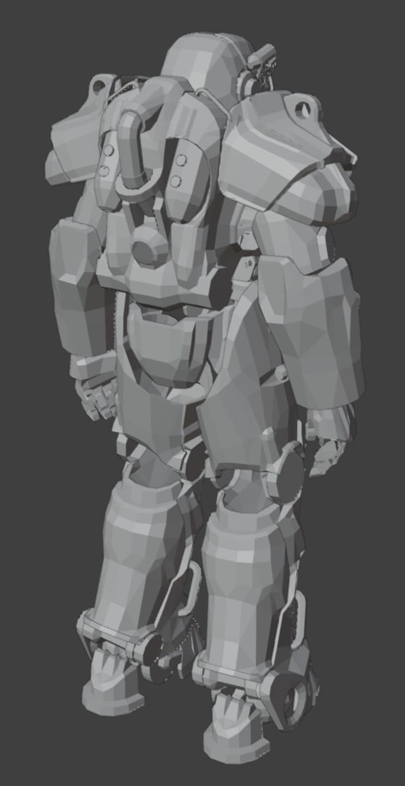 Fallout Inspired T60 Style Power Armor Replica Prop 3D Patterns for ...