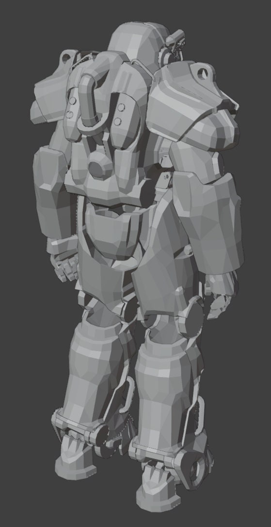 Fallout Inspired T60 Style Power Armor Replica Prop 3D Patterns for ...